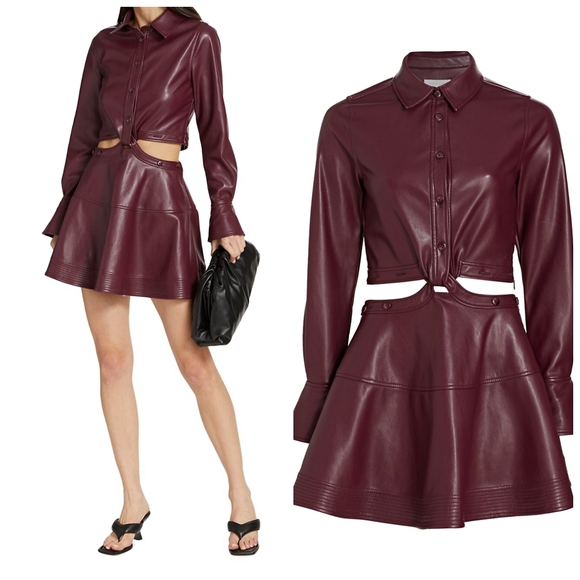 Jonathan Simkhai | Dresses | Simkhai Elias Vegan Leather Minidress ...